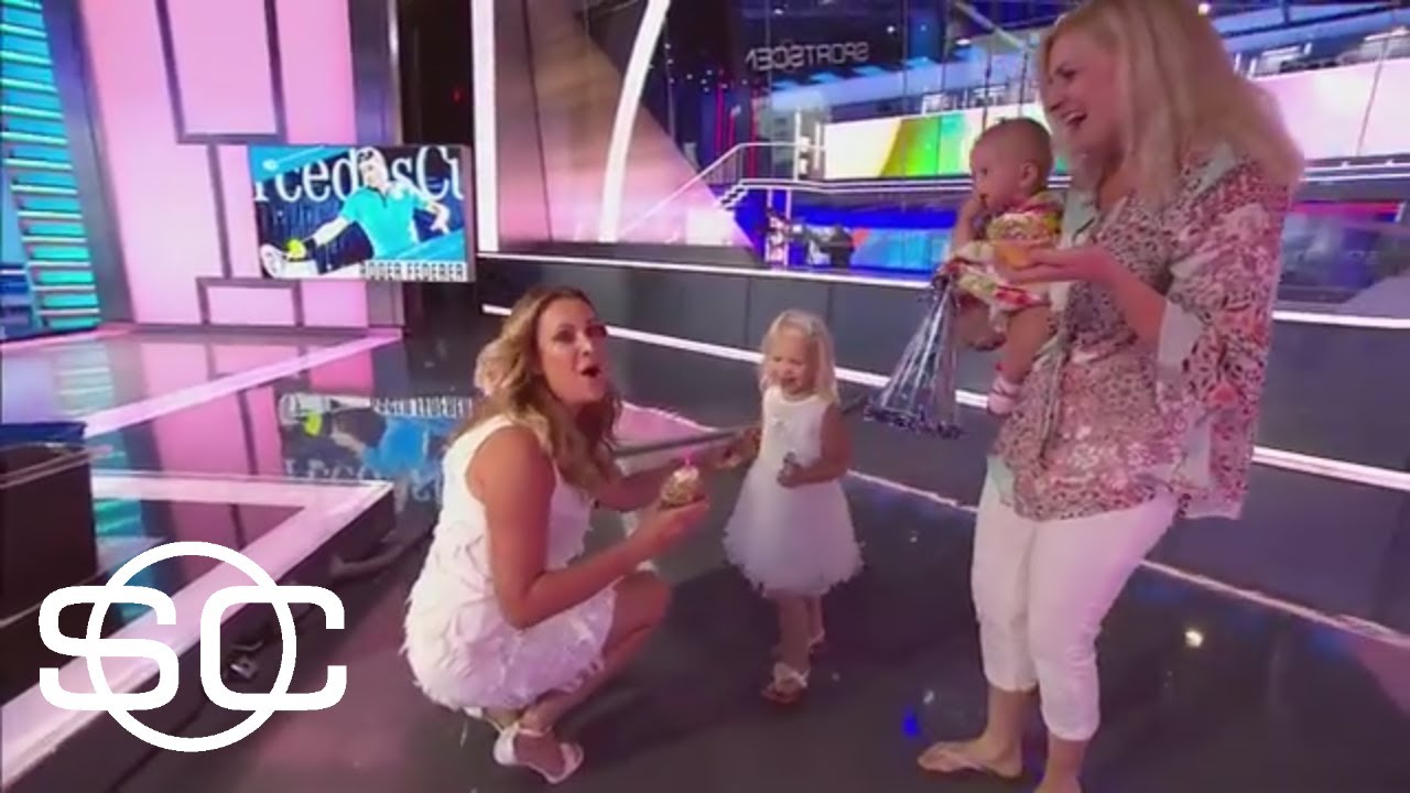 Nicole Brisoe Gets A Birthday Surprise On Set | SportsCenter | ESPN