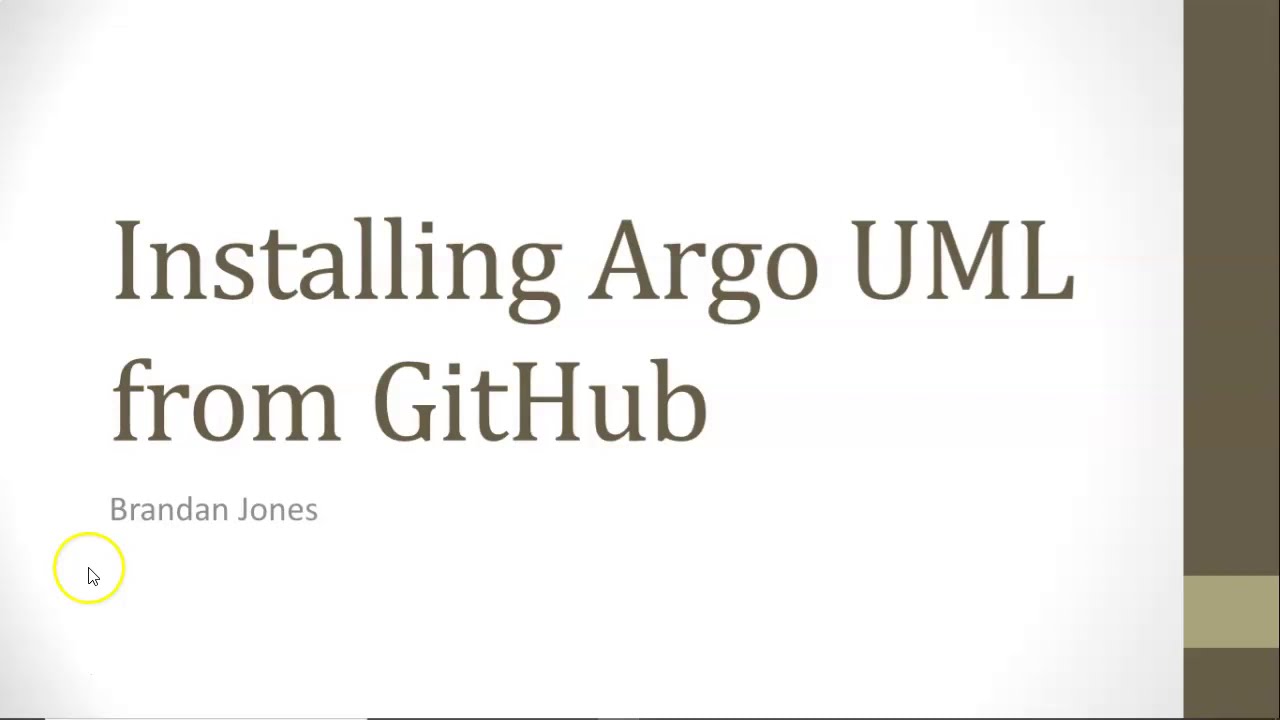 Install Argo UML from GitHub