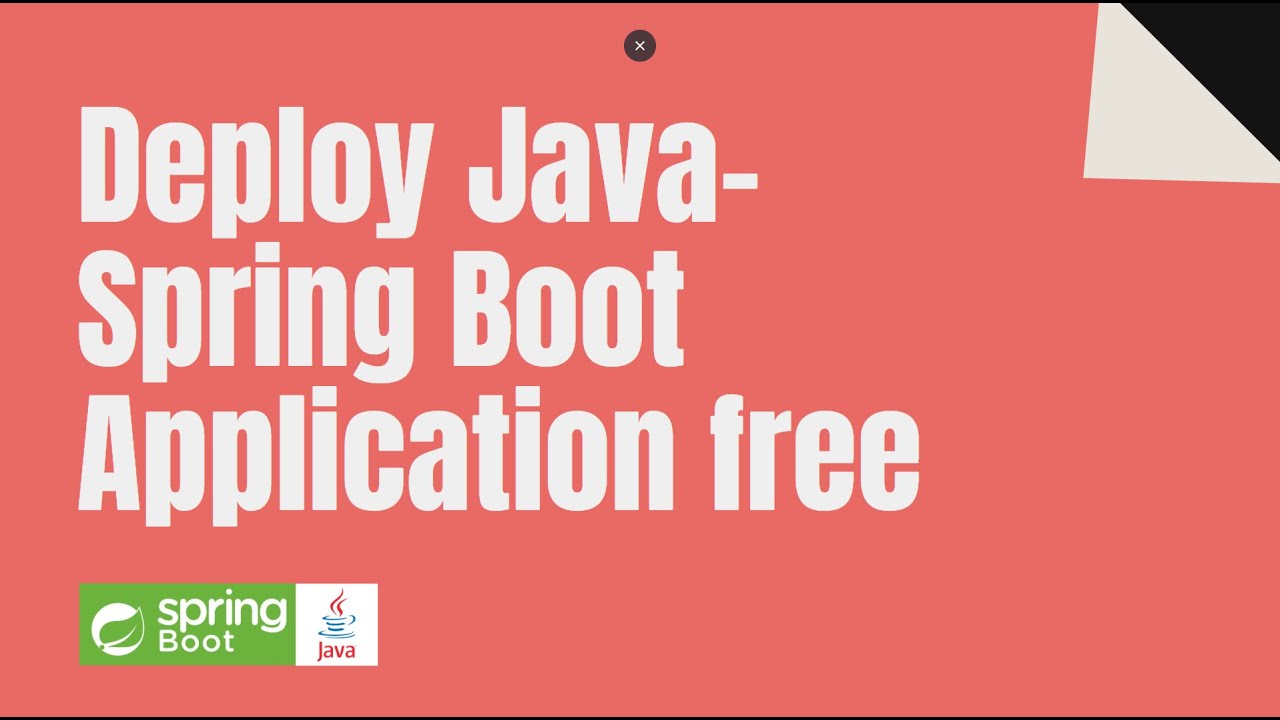Deploy Java Spring boot app Free #java  #springboot #deployment