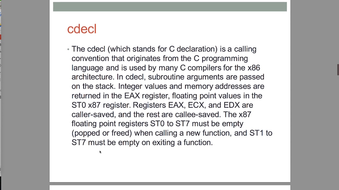 13 - Calling Conventions