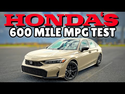 2025 Honda Civic Hybrid - 600 Mile Road Trip MPG TESTED!