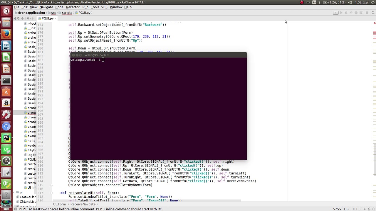 Designing a GUI for a UAV or Robot using Python and Qt - Part 1