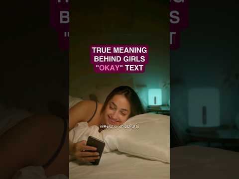 Girls meaning of Text "OKAY" | Girls messaging Fact #couple #shorts