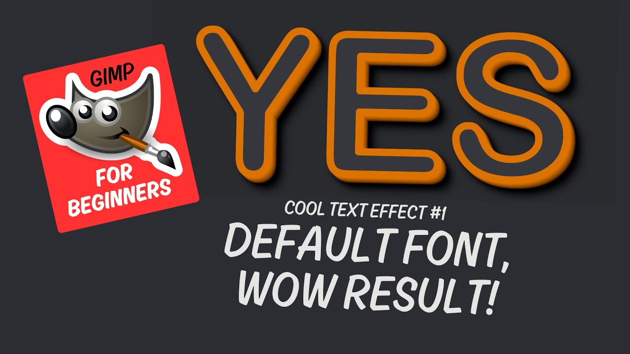 Cool Text Effect #1 – Default Font, WOW Result!