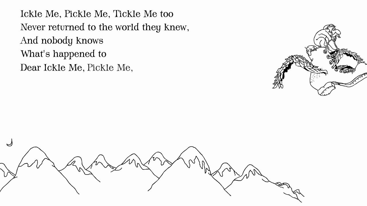 Shel Silverstein: 'Ickle Me, Pickle Me, Tickle Me Too' from Where the Sidewalk Ends
