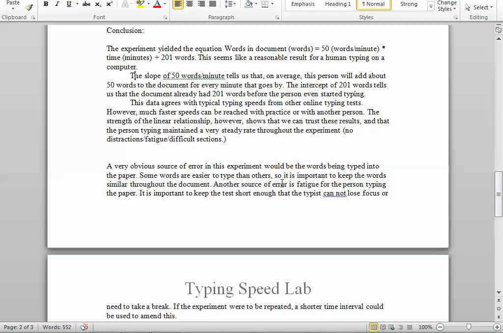 1.1 How to write a lab report