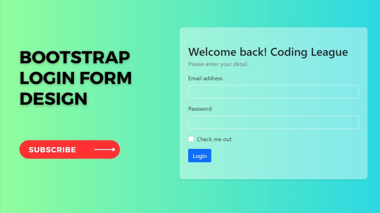 Create a Stylish and Responsive Login Form using Bootstrap 5 | Modern UI Design Tutorial