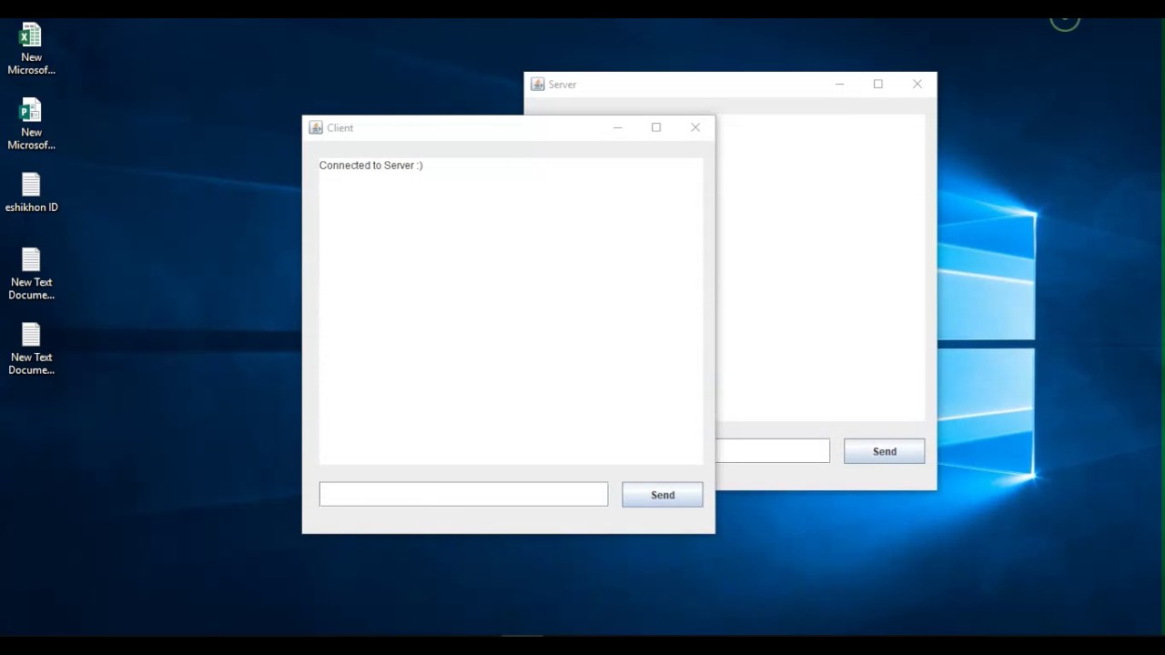 A JAVA application for chat Application Demo Video