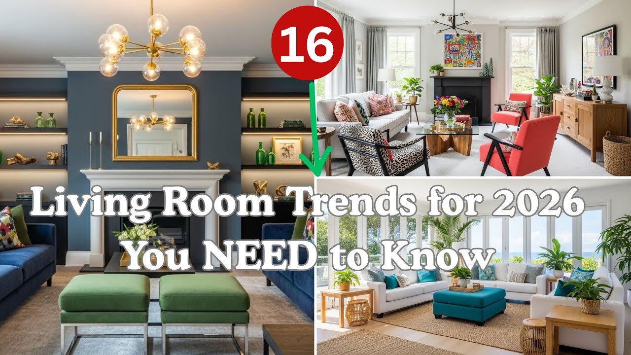 16 Living Room design Trends for 2026 You NEED to Know | Interior Design Ideas & Inspiration
