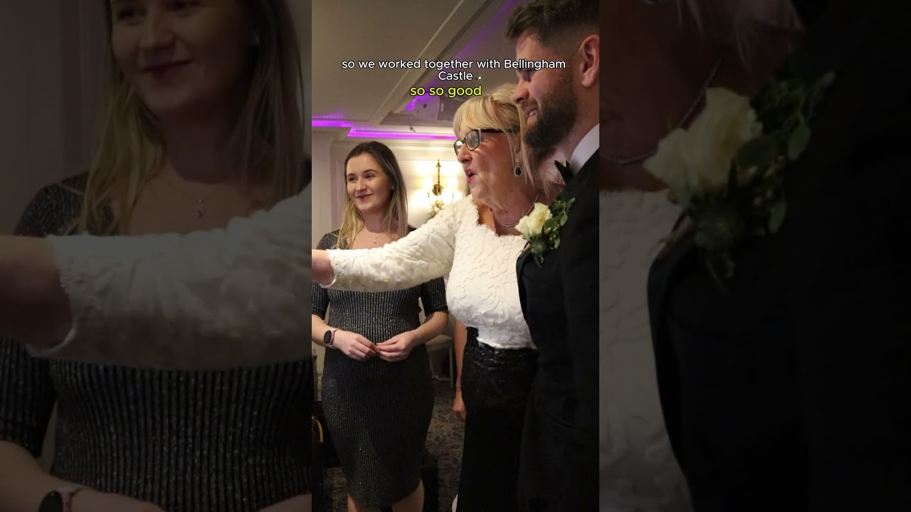 “It’s the best idea I’ve ever heard” 🥹 #LiveWeddingPainting #LiveWeddingPainterIreland