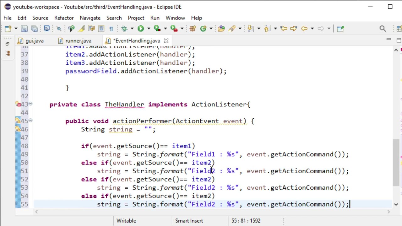 Java Programming - 53 - ActionListener