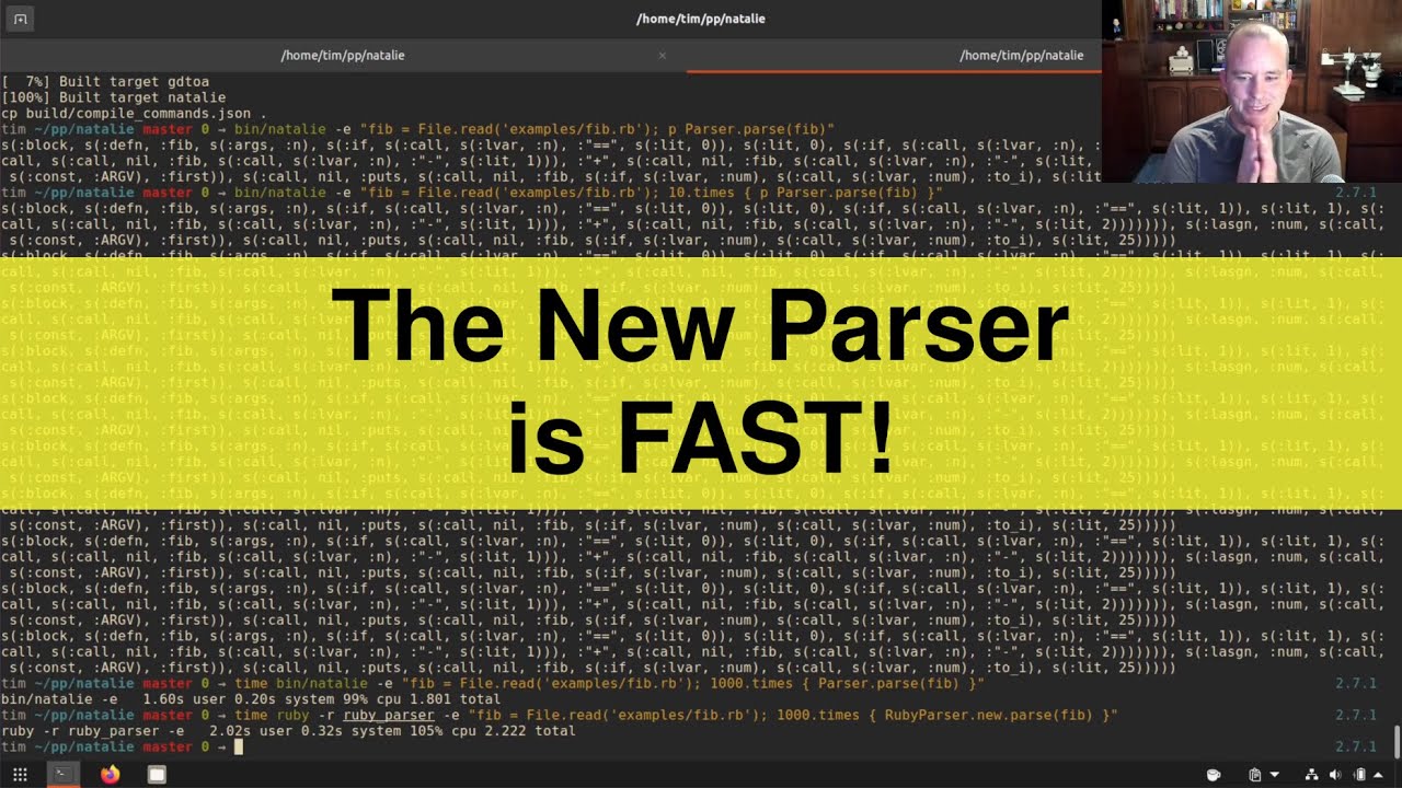 The New Parser is FAST! | Benchmarking the Parser | Ruby Parsing