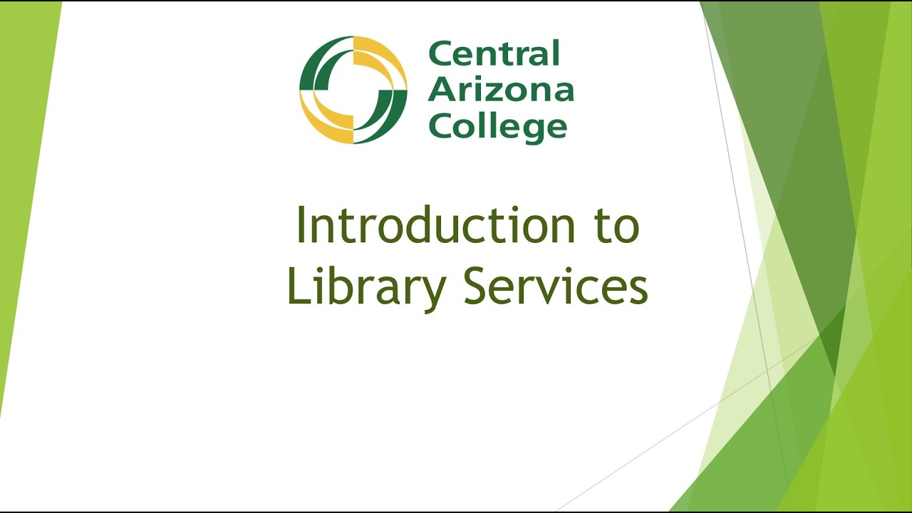 Introduction to Library Services