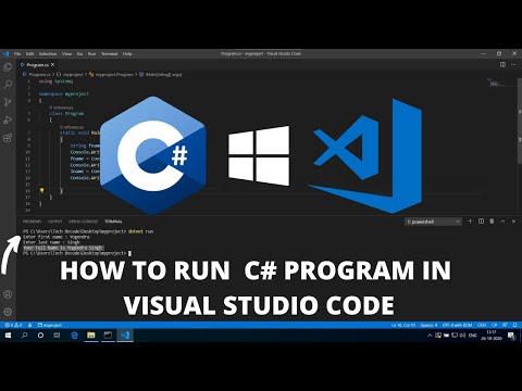 C# and .Net in Visual Studio Code ( vscode ) | Set up and Installation ...