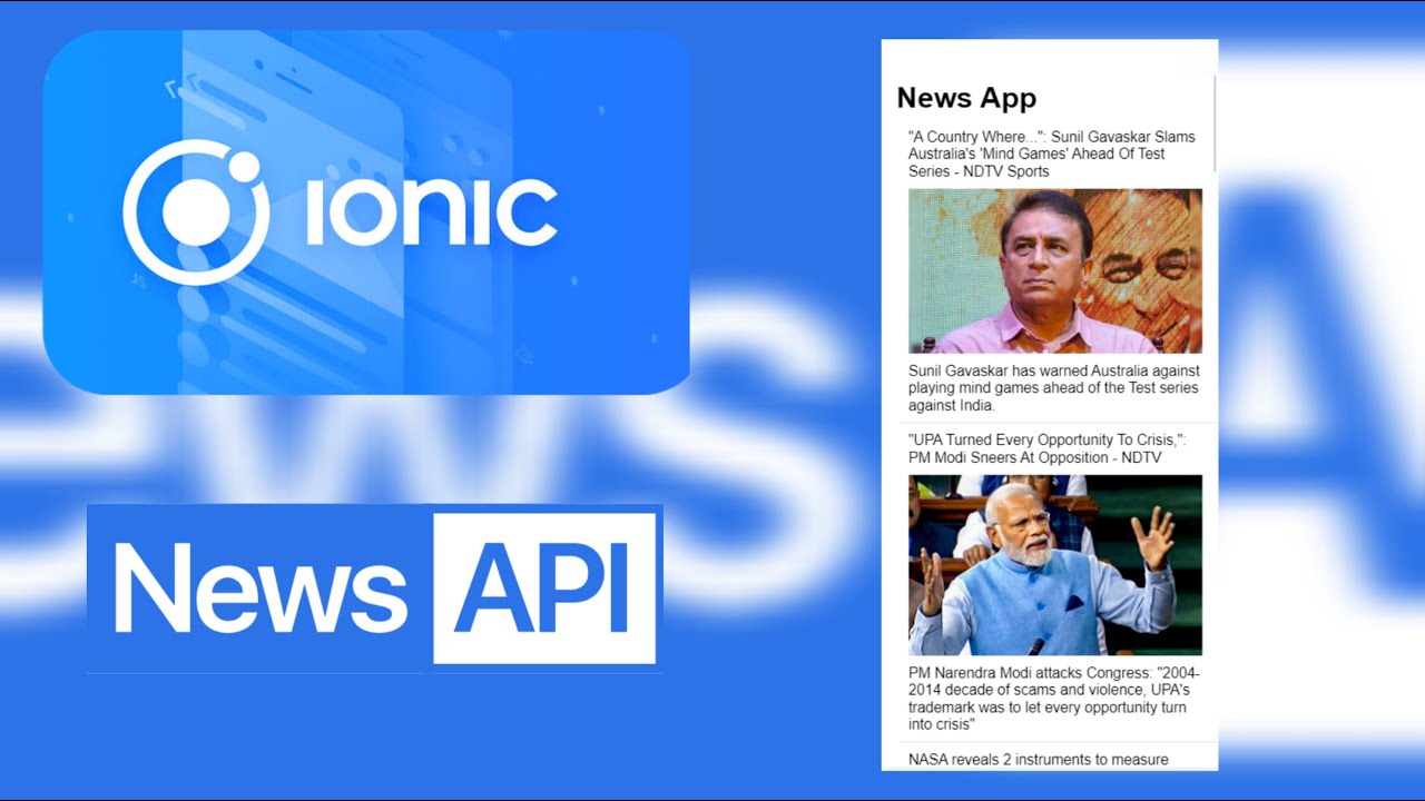 Ionic 6 with NewsAPI (Creating free news app)