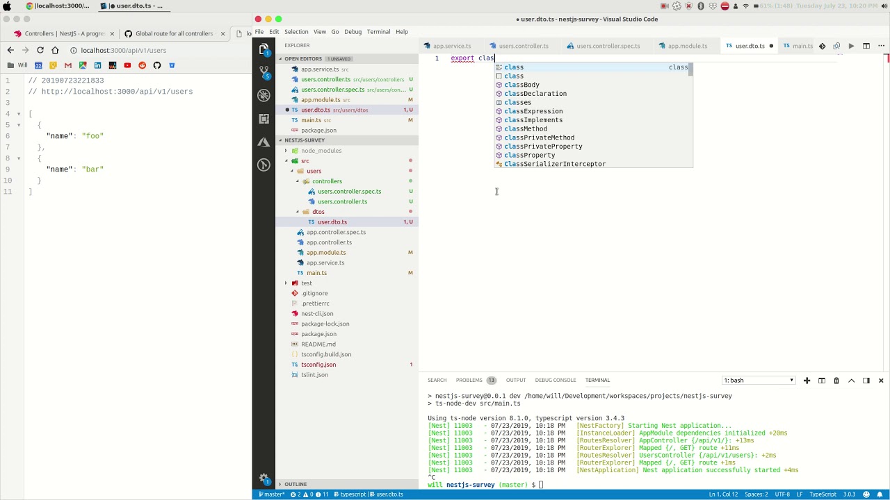 NestJS Create Controller and Swagger Doc
