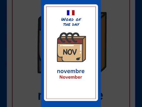 How To Say November In French | French For Beginners