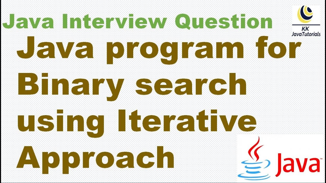 Java program for Binary search using Recursive Approach || binary search in java