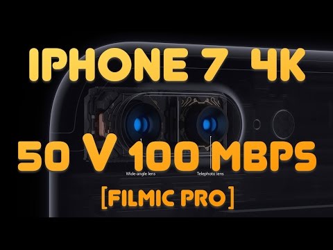 iPhone 7 4k recording at 50 Mbps vs 100 Mbps with FiLMiC Pro