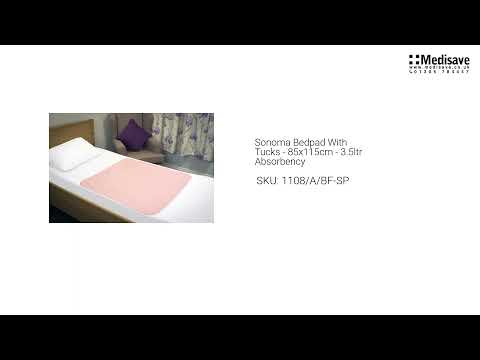 Sonoma Bedpad With Tucks 85x115cm 3 5ltr Absorbency 1108 A BF SP