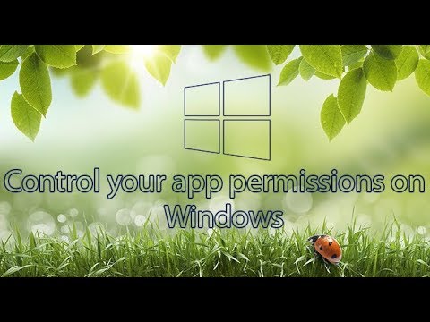 Control your app permissions on windows