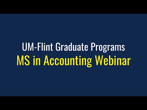 MS in Accounting Webinar
