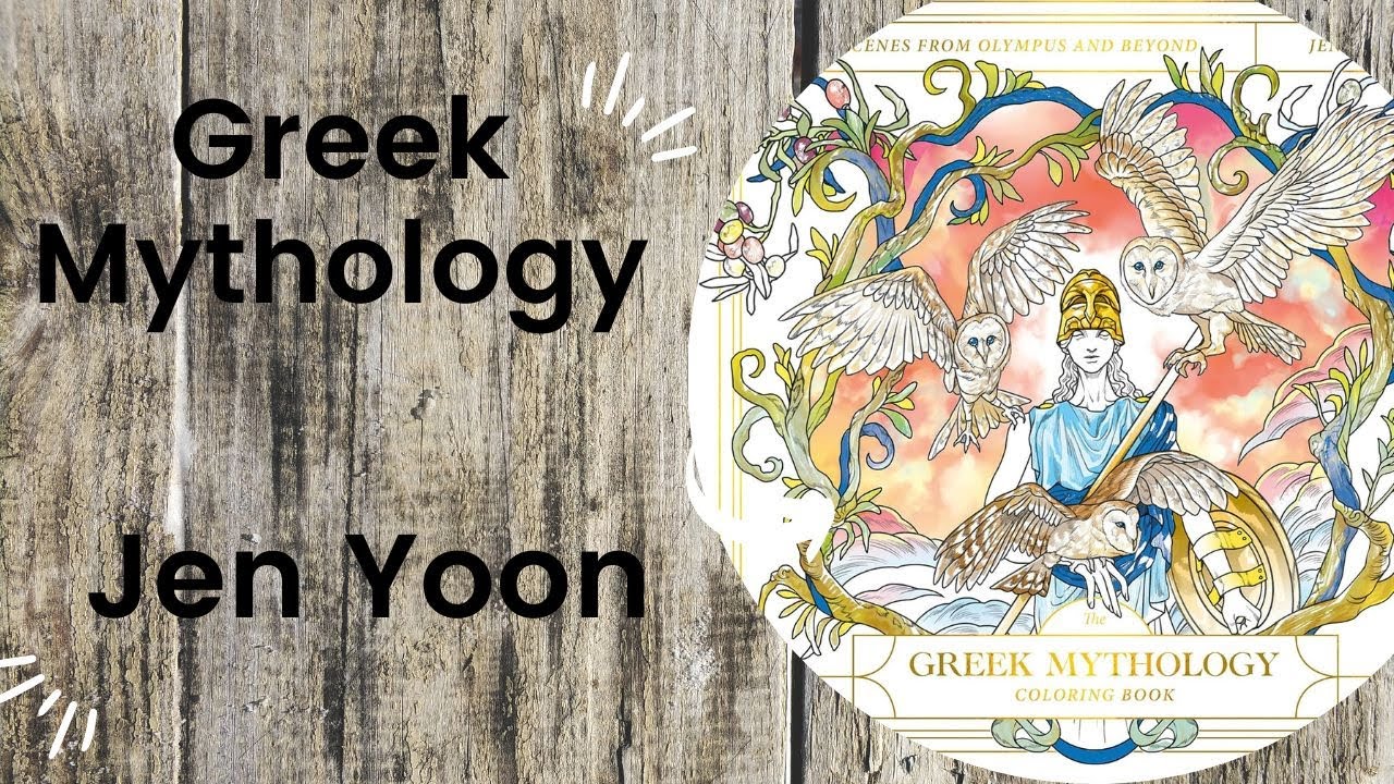 Greek Mythology - Jen Yoon  //Adult Colouring Book Flip Through