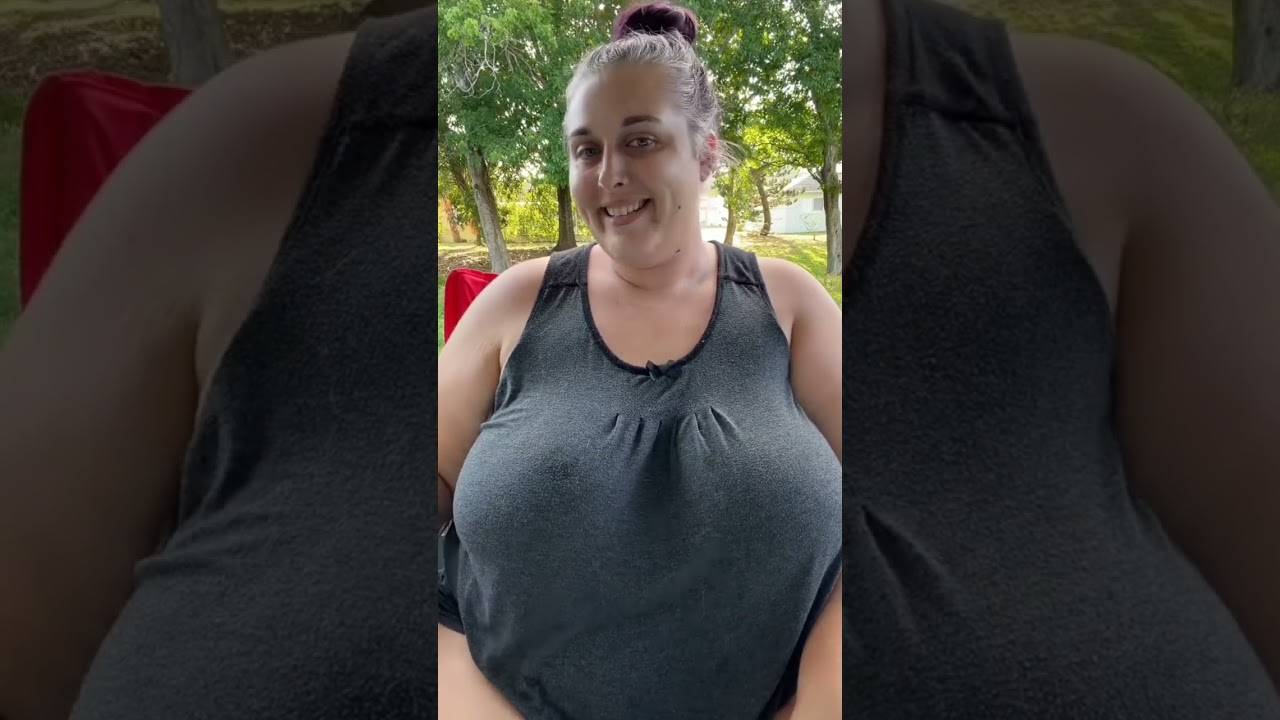 The Daily Life of a Naturally Beautiful Plus-Size Mature Woman Outdoors