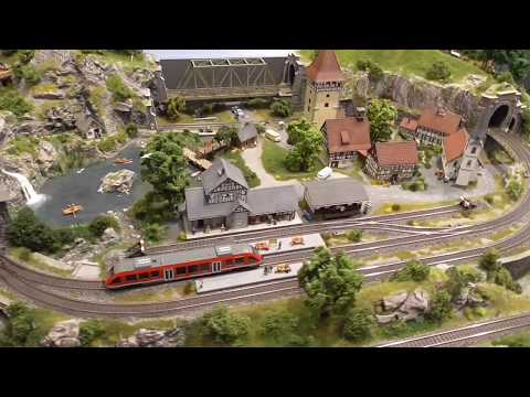 Noch Modelleisenbahn Anlage H0 Märklin C-Gleis - Verschiedene Gestaltungen des Trassenbausatzes