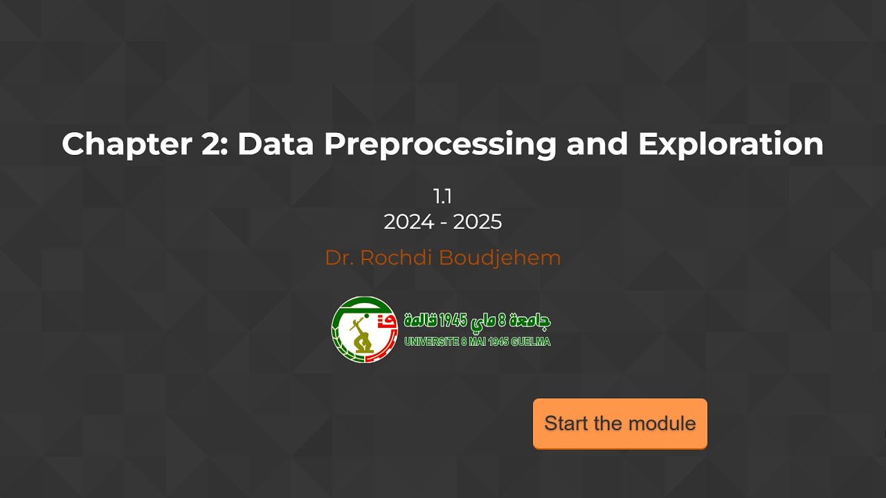 Chapter 2 Data Preprocessing and Exploration