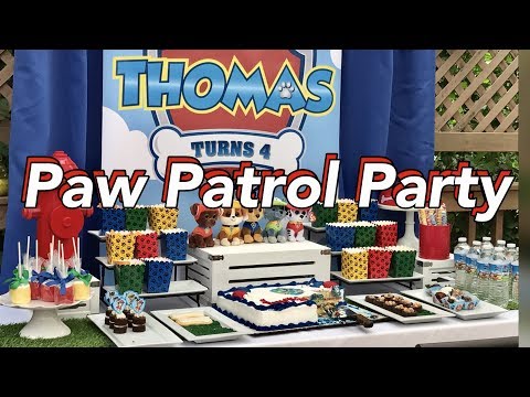 Paw Patrol Birthday Party | Paw Patrol Theme Dessert Table