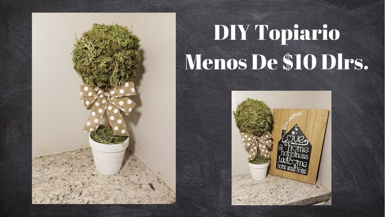 DIY Topiario// Como Hacer Topiarios//Centros de Mesa//Decoracionces Para el Hogar