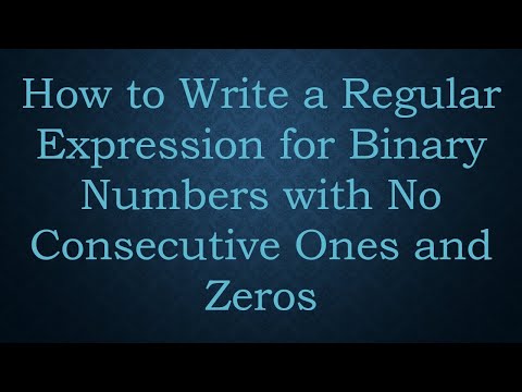 How to Write a Regular Expression for Binary Numbers with No Consecutive Ones and Zeros