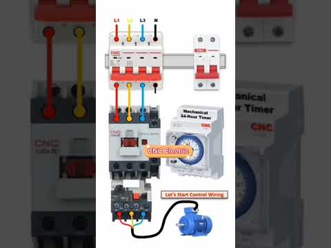 CNC Three Phase(MCB) Dol Starter Power with Timer Switch