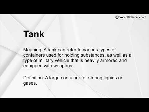 Tank Meaning