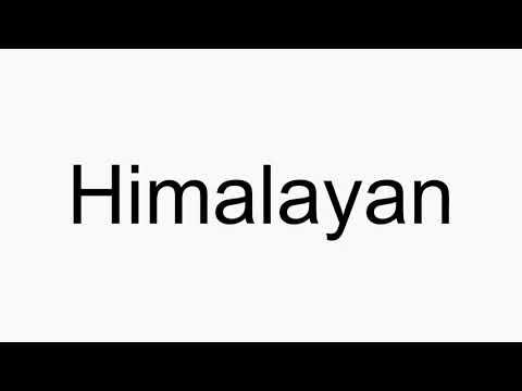 How to pronounce Himalayan