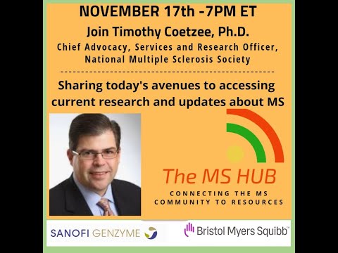 THE MS HUB -Connecting Resources - An interview w/ Chief Advocacy, & Research Officer for MS Society