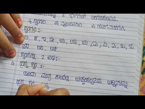 Basics for kannada learning