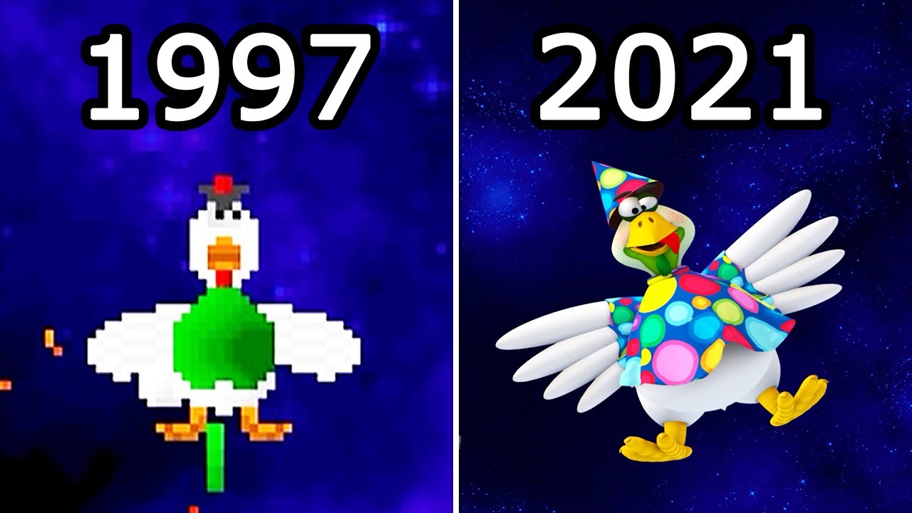 Evolution of Chicken Invaders (1997-2021)