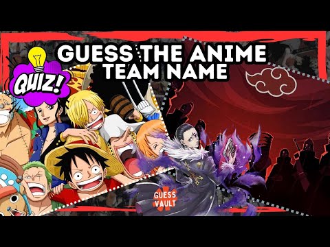Anime Quiz - Guess The Anime Team name