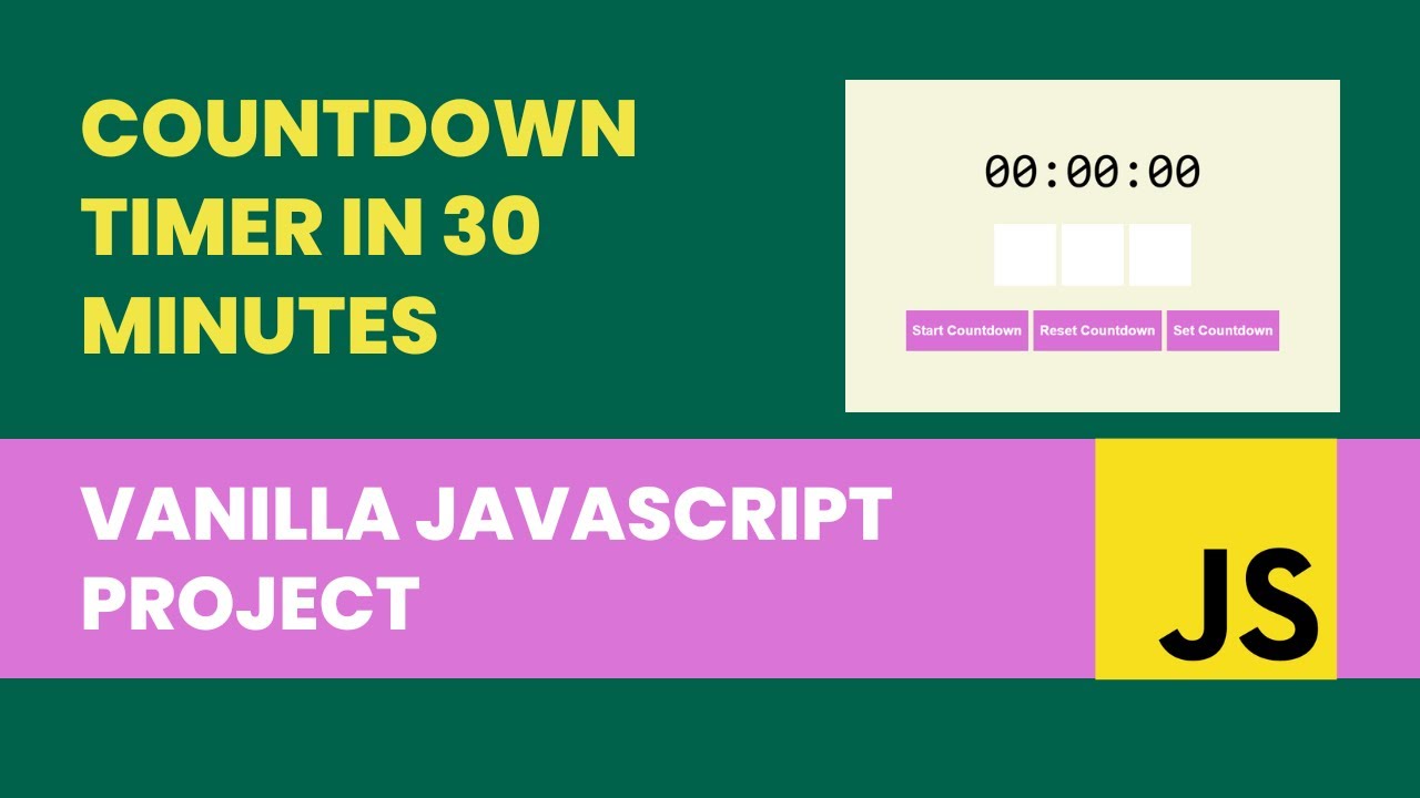 Build a Countdown Timer in JavaScript: Step-by-Step Guide