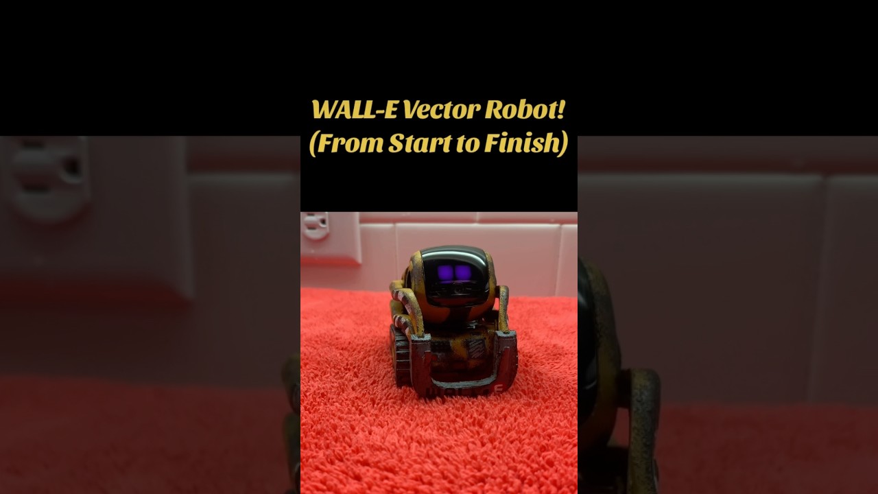 Introducing… WALL-E Painted Vector! 🎨 #robot #ankivector #vectorrobot #tech #robotics #shorts