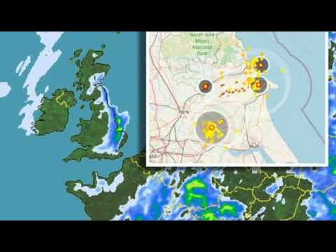 Lightning tracker: Live lightning maps as thunderstorms hit UK TODAY - Maps
