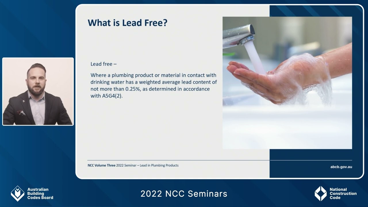 2022 NCC Seminars: Volume Three - Lead in plumbing products