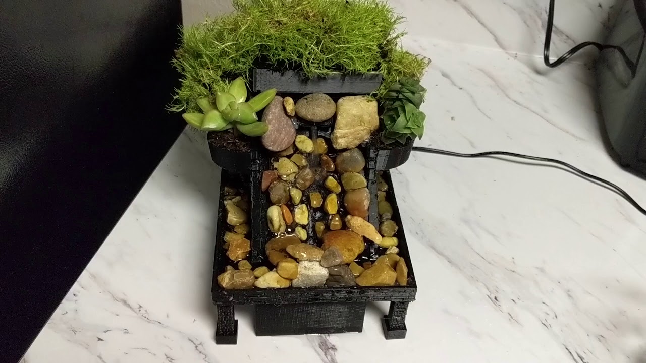 Waterfall Planter designed in Tinkercad