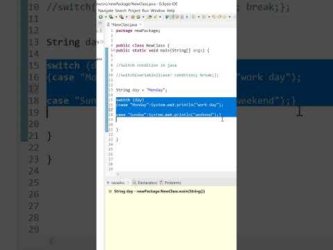 switch condition in java #coding #java