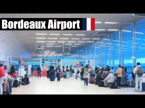 BORDEAUX Airport after security | France - Water, Wifi, Shops, Food