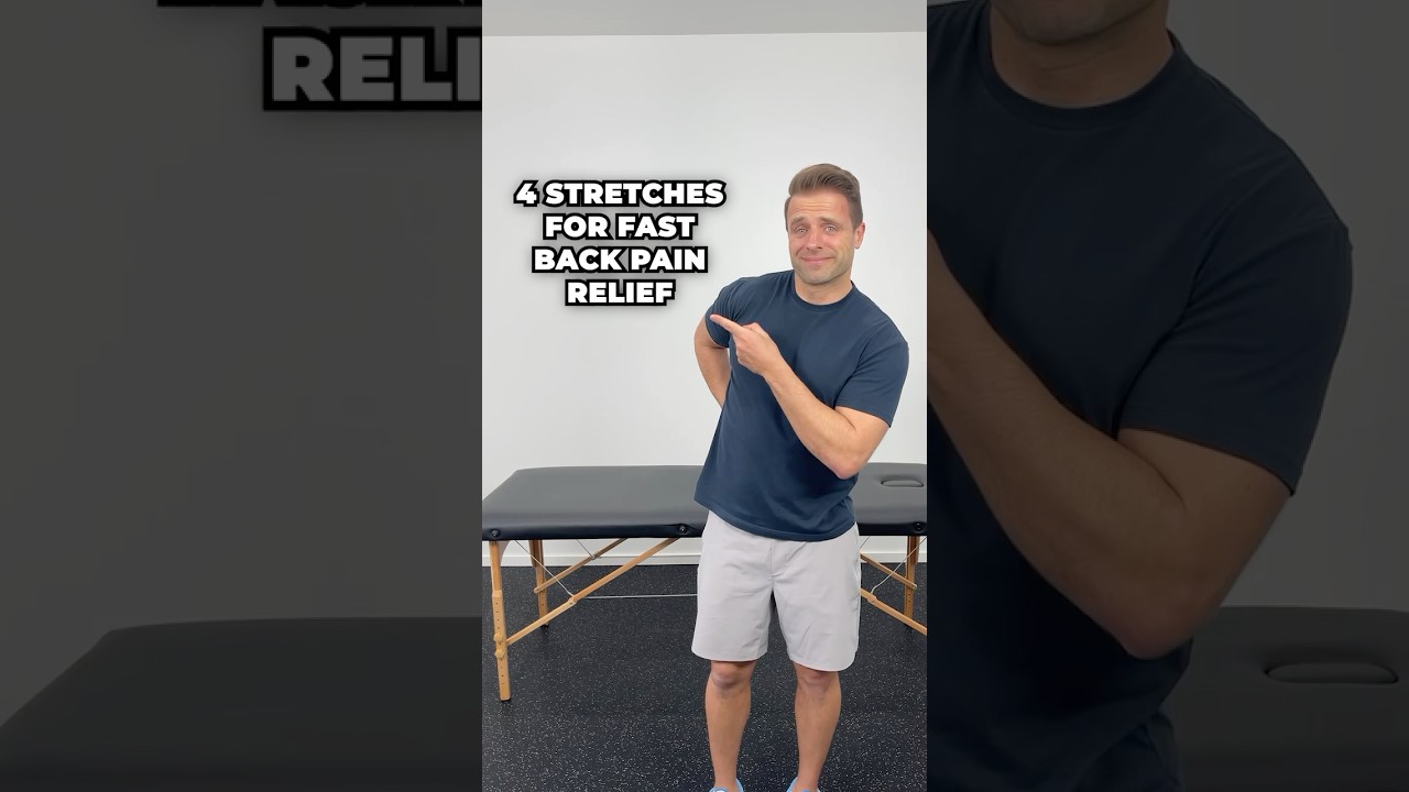 4 Great Stretches For FAST Back Pain Relief!