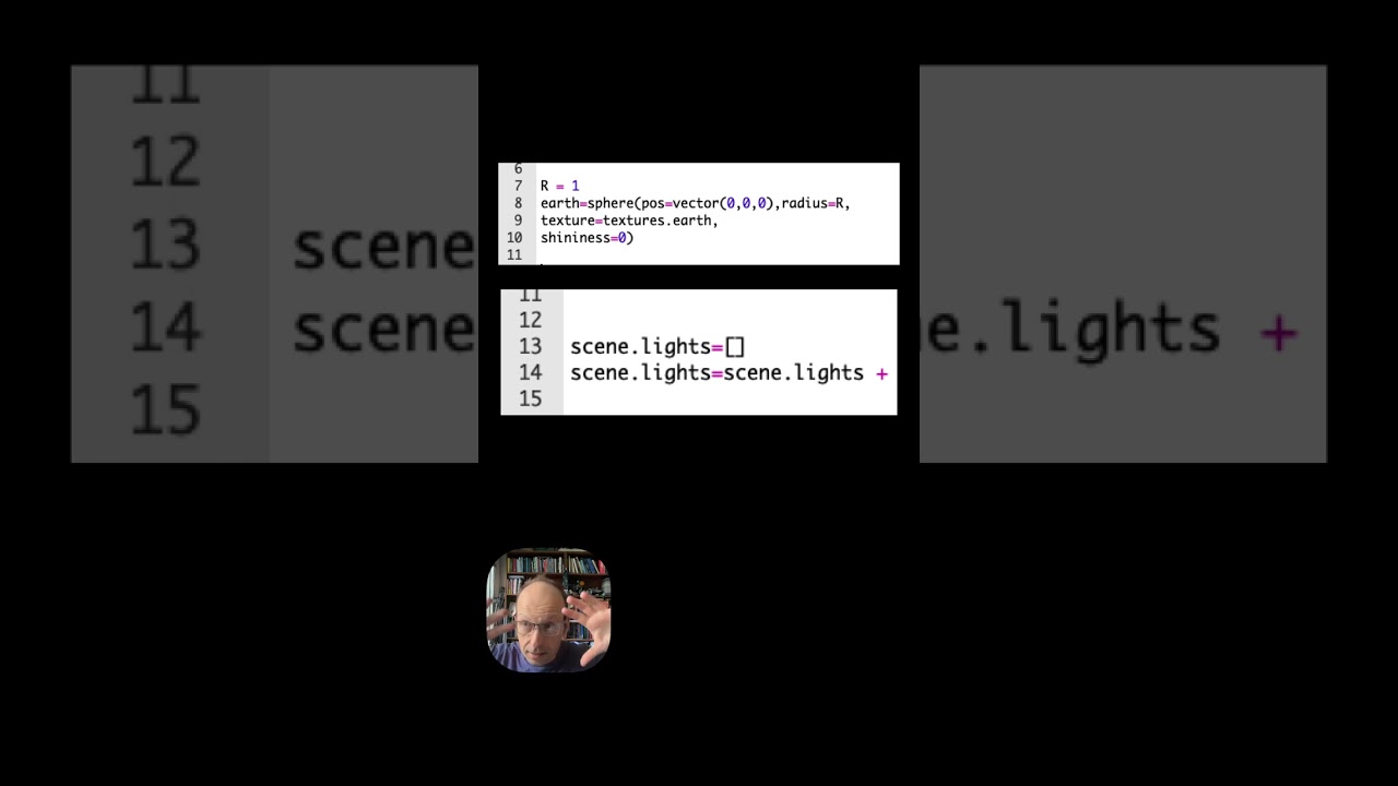 VPython: Modeling the Earth with a Shadow