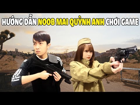 CrisDevilGamer HƯỚNG DẪN Noob Mai Quỳnh Anh chơi PUBG MOBILE